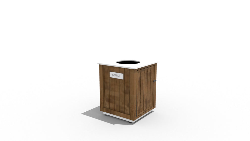 Towel Return Bin 35 – Custom Beach