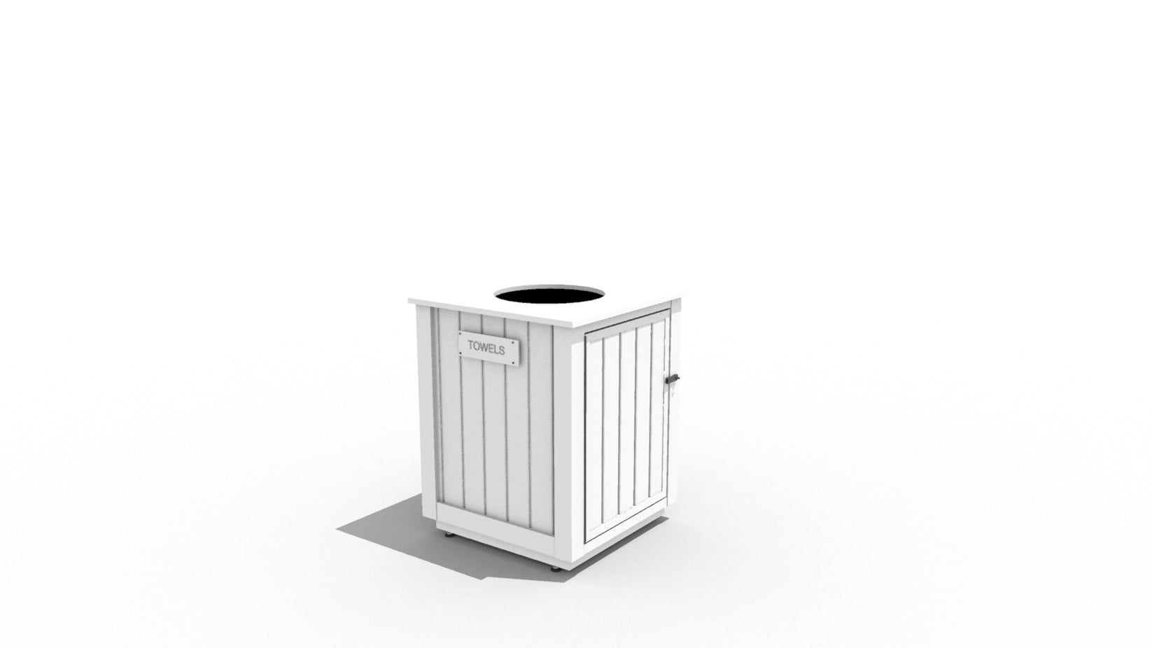 Towel Return Bin 35 – Custom Beach